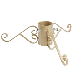 4" Christmas Tree Stand Gold Sparkle
