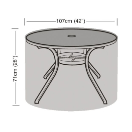 4 Seater Round Table Cover Green